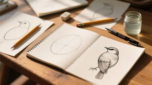 How to Draw Birds Step by Step for Beginners